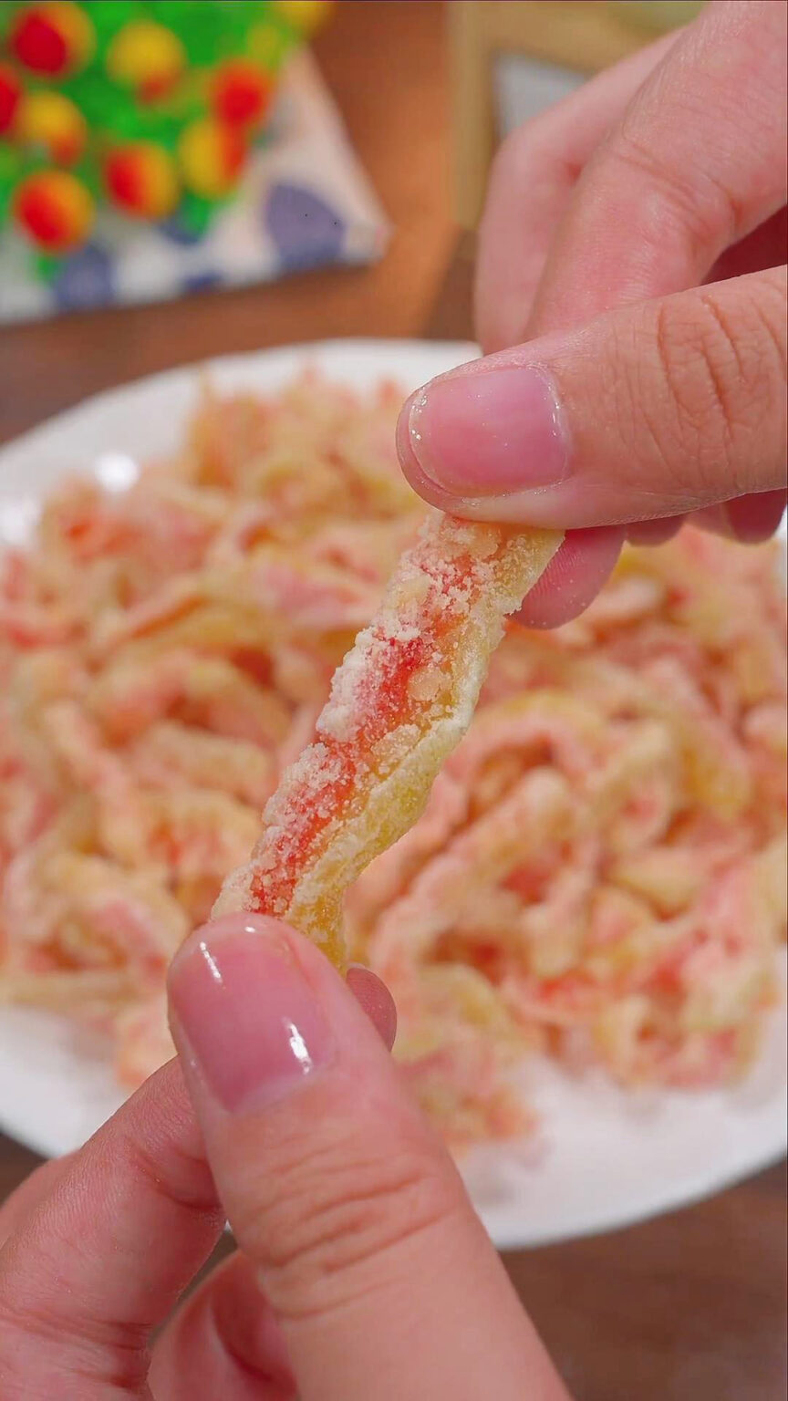 Sugary Homemade Watermelon Rind Candy - Kitchen (Mis)Adventures