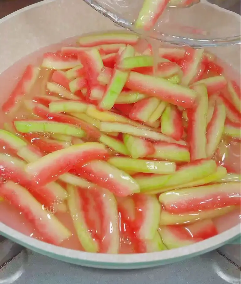Sugary Homemade Watermelon Rind Candy - Kitchen (Mis)Adventures