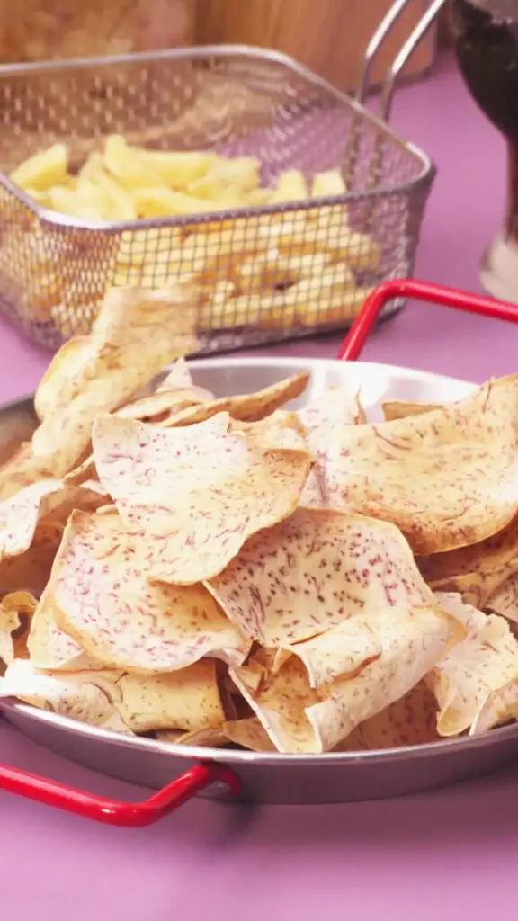 Air-Fried Taro Chips Recipe - Kitchen (Mis)Adventures
