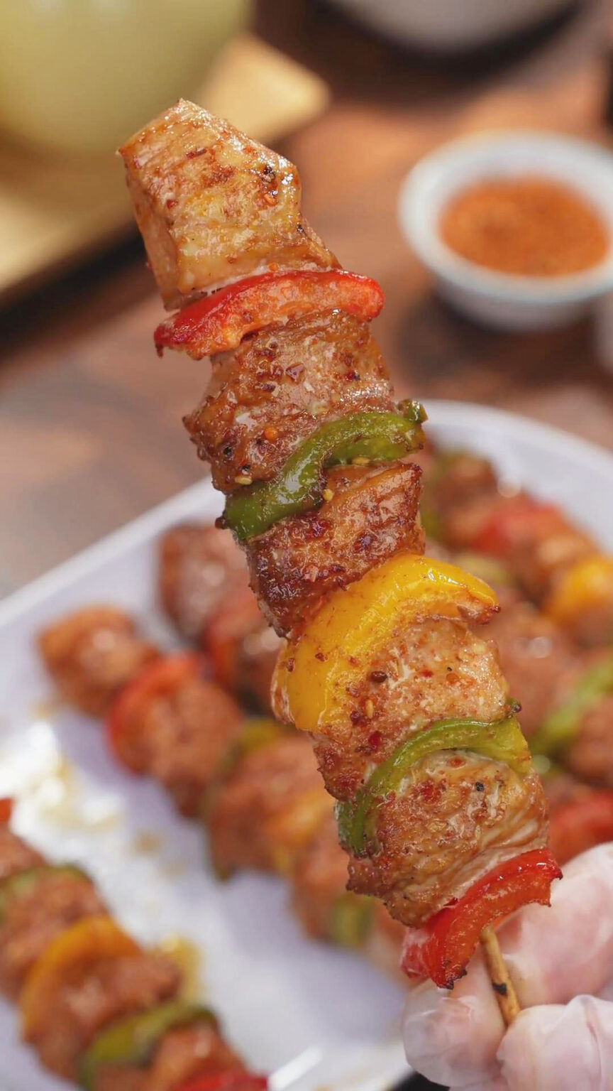 Air-Fried Chinese Chicken On A Stick - Kitchen (Mis)Adventures