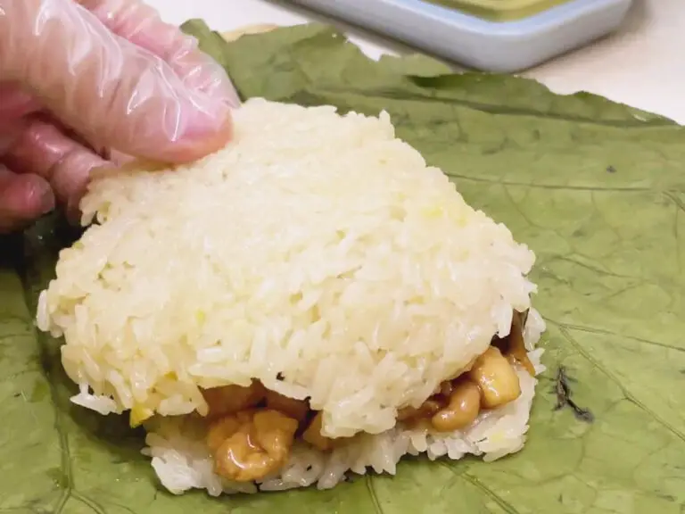Lo Mai Gai Recipe (Lotus Leaf Sticky Rice Chicken) - Kitchen (Mis ...
