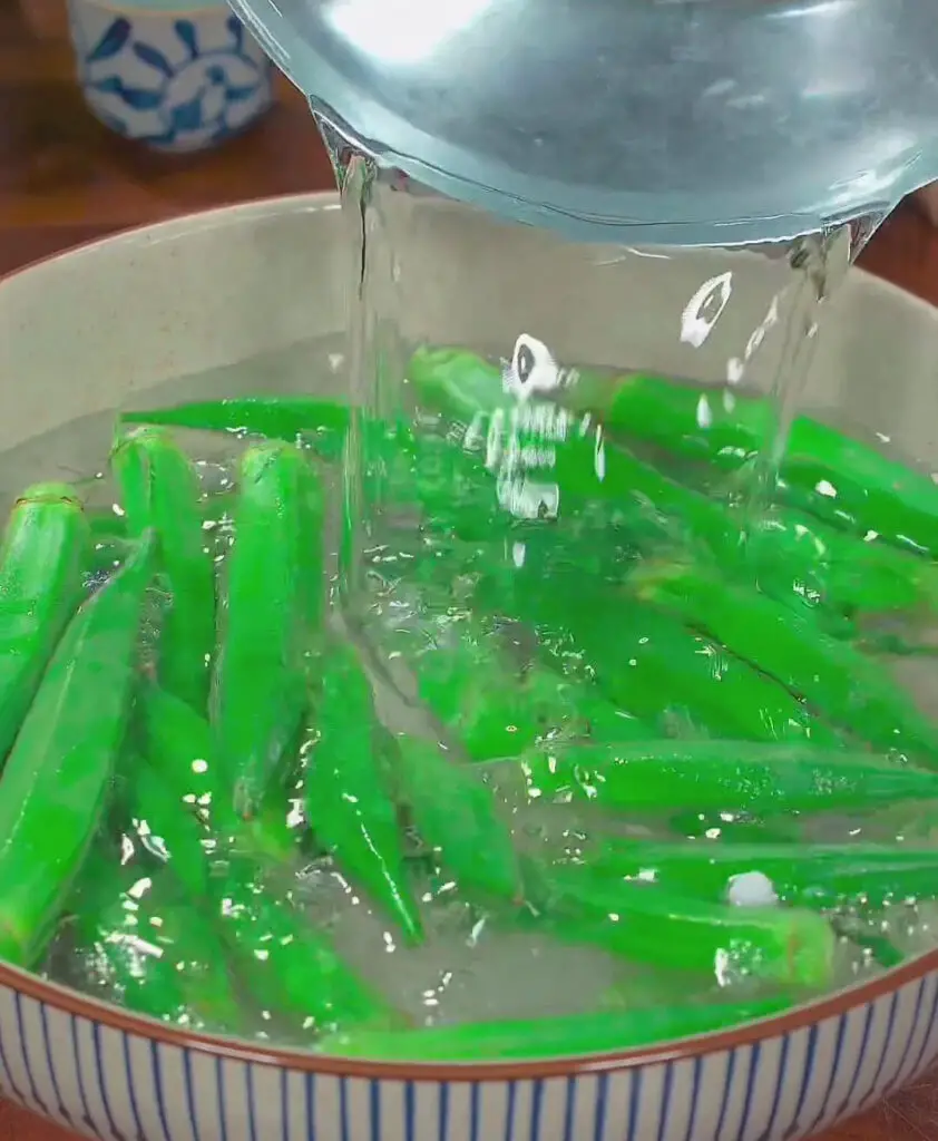 Boiled Okra With Spicy Savory Sauce Kitchen Misadventures