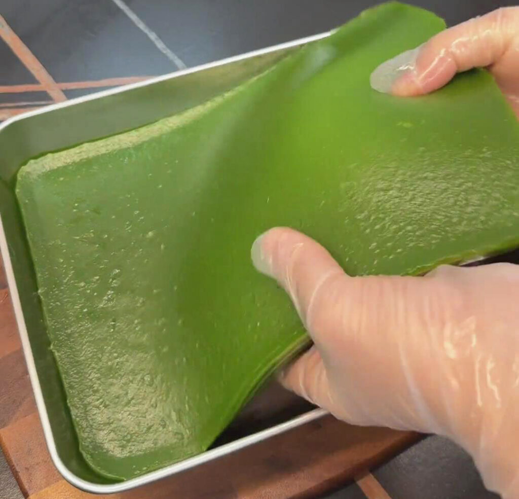 Pandan Coconut Jelly Recipe (Pandan Steamed Layer Cake) - Kitchen (Mis ...
