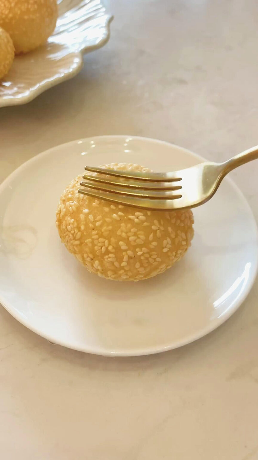 Sesame Balls Recipe (Authentic Deep-Fried Jiandui) - Kitchen (Mis ...