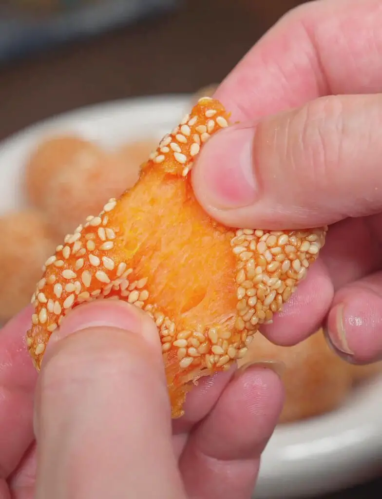 Deep-Fried Sesame Carrot Balls (5 Simple Steps!) - Kitchen (Mis)Adventures