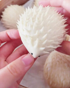 Hedgehog Buns with Red Bean Paste - Kitchen (Mis)Adventures