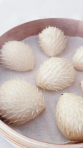 Hedgehog Buns with Red Bean Paste - Kitchen (Mis)Adventures