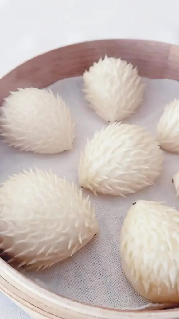 Hedgehog Buns with Red Bean Paste - Kitchen (Mis)Adventures