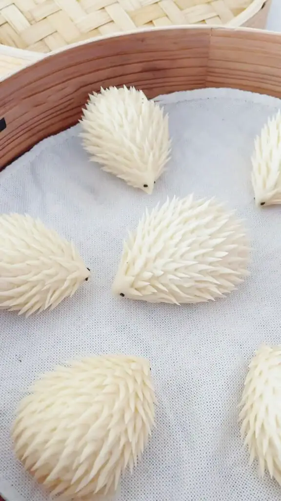 Hedgehog Buns with Red Bean Paste - Kitchen (Mis)Adventures
