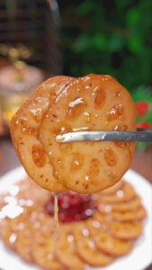 Osmanthus Stuffed Lotus Root With Sticky Rice - Kitchen (Mis)Adventures