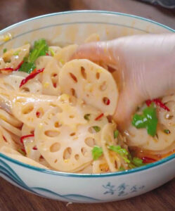 Lotus Root Salad With Hot & Tangy Dressing - Kitchen (Mis)Adventures